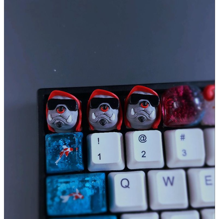 G-bull resin Keycap red-gray tone decorates gaming mechanical keyboard ...