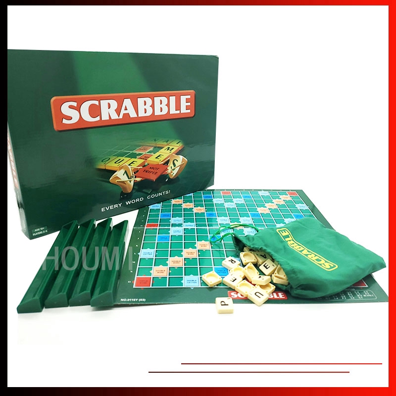 【Ready Stock】Classic Scrabble Board Game Compact Game Board Age 10 ...