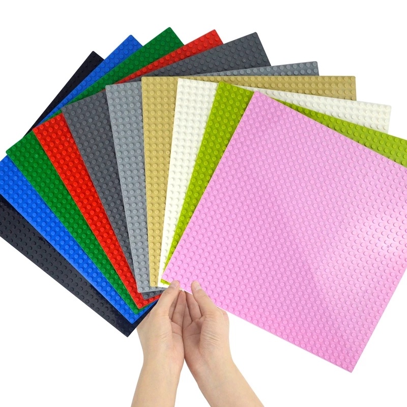 15 Colors Small Particle Building Block Baseplate 25X25cm 32X32 Dot ...