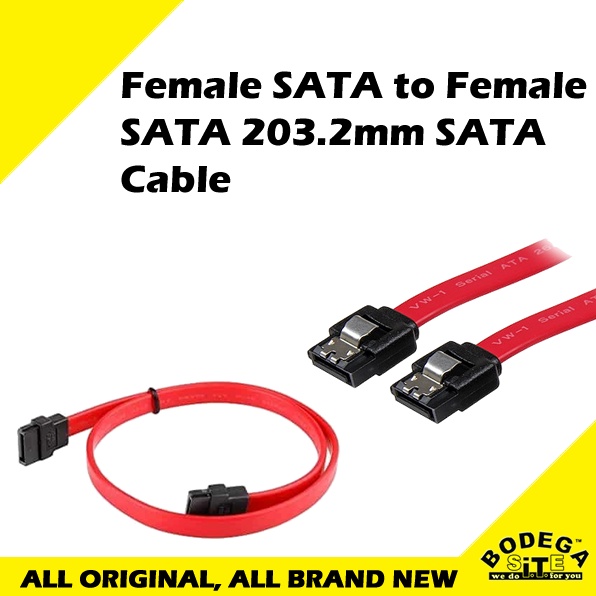 Female SATA to Female SATA 203.2mm SATA Cable | Shopee Singapore