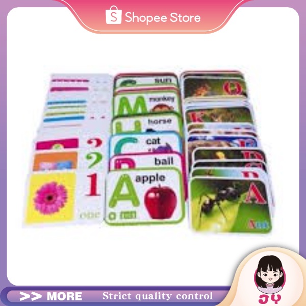 JY Kids Educational Flashcards 28pcs ABC number/ | Shopee Singapore