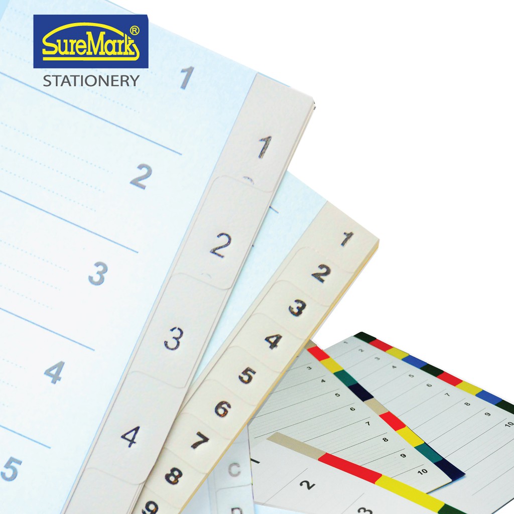 Suremark 11-Hole PP Index Dividers (A4) | Shopee Singapore