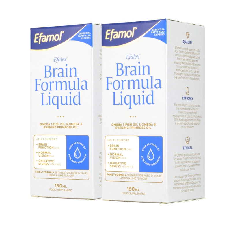 Efamol Efalex Brain Formula (Twin Pack) 150ml Liquid | Shopee Singapore