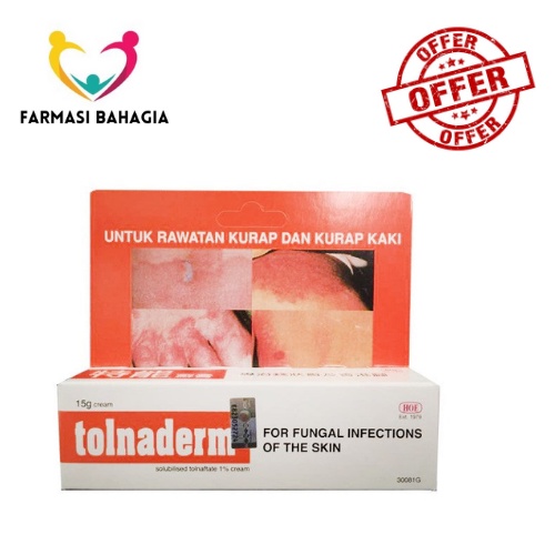 Exp 3/2026] TOLNADERM 1% CREAM 15G - Antifungal Medicine/Water Kulat ...