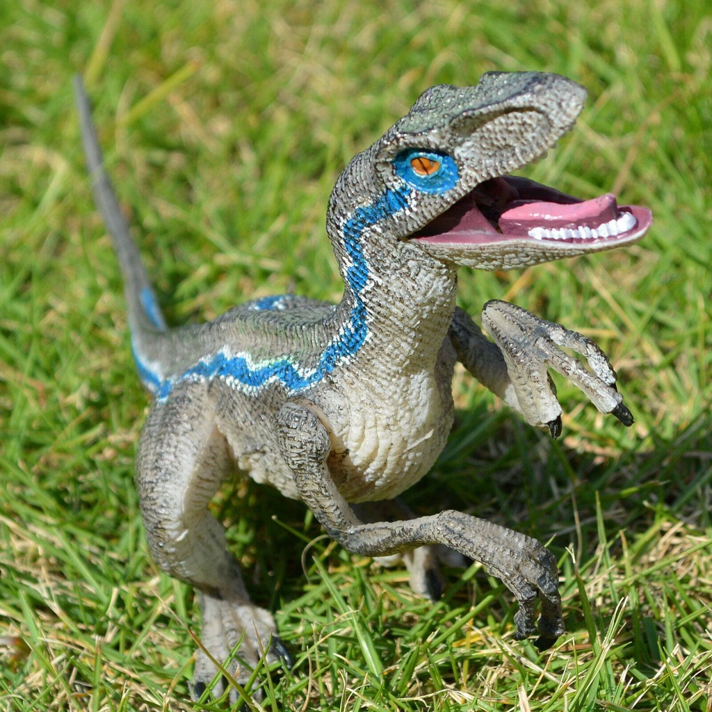 Blue Raptor Dinosaur Velociraptor Toy Model Kids Xmas Gift Au Children ...