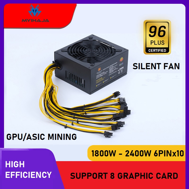 1800W 2000W 2400W 2800W Power Supply Unit Silent Type PSU Mining ...