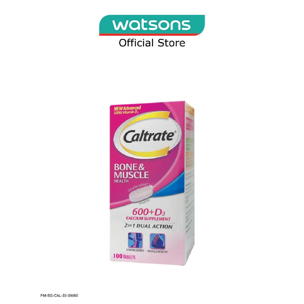 CALTRATE Caltrate Bone & Muscle Health (600+ D3 Calcium supplement with ...