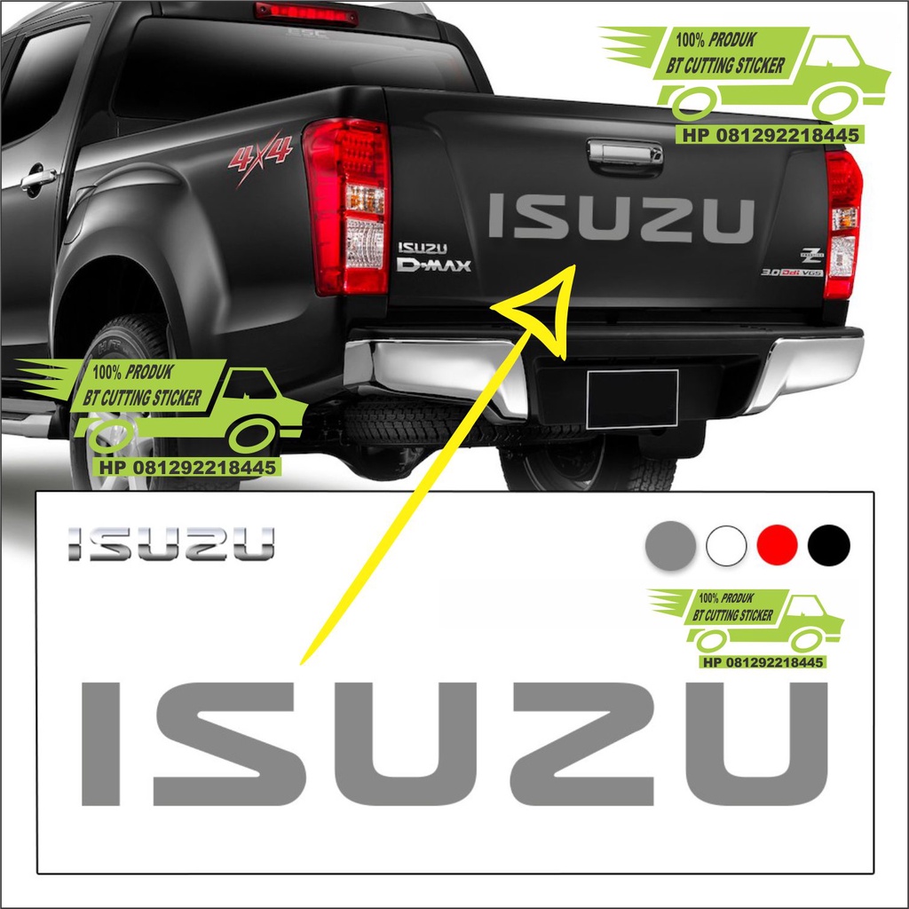 Car sticker Racing sticker isuzu D-max Car sticker isuzu D-max Car ...
