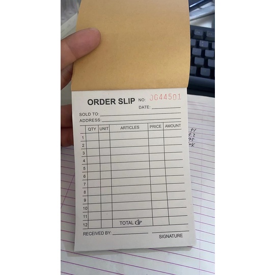 50 pages (25X2 copy) Duplicate receipt sold receipt price carbonized ...