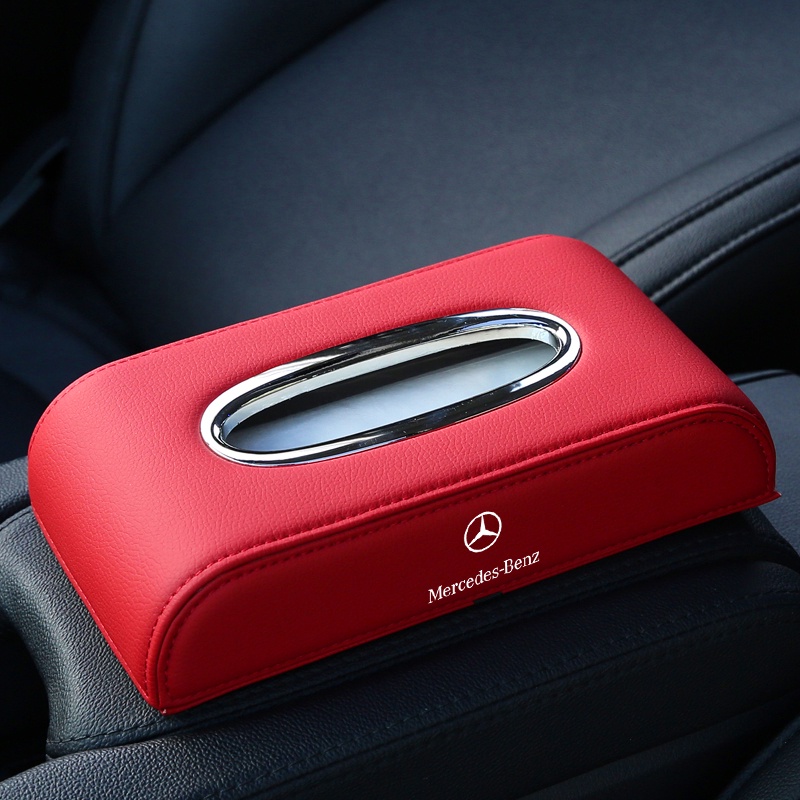 Mercedes Benz Car Tissue Box High-Quality Leather Car Interior ...