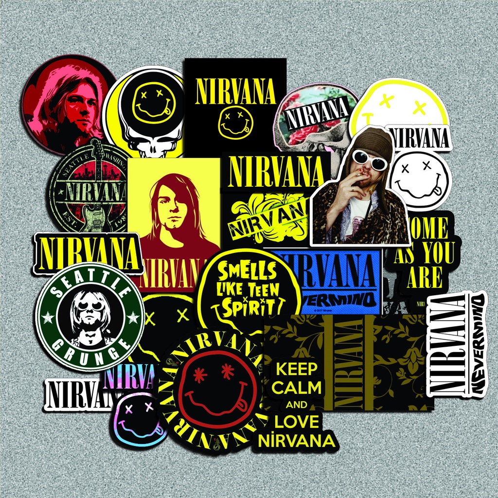Nirvana Band Logo Aesthetic Stickers for Motorcycles | Shopee Singapore