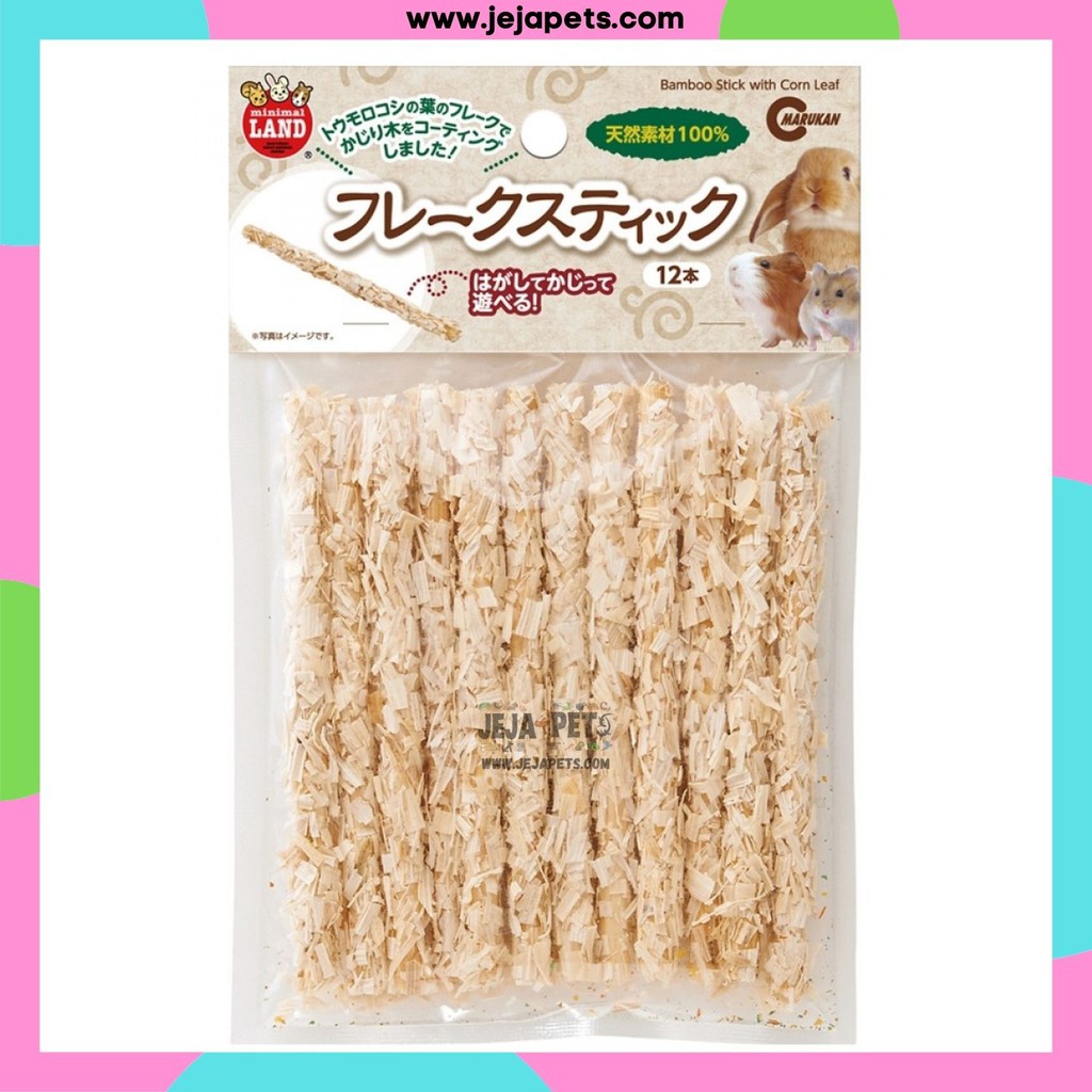 Marukan Bamboo Stick with Corn Leaf Flakes - 12 pcs | Shopee Singapore