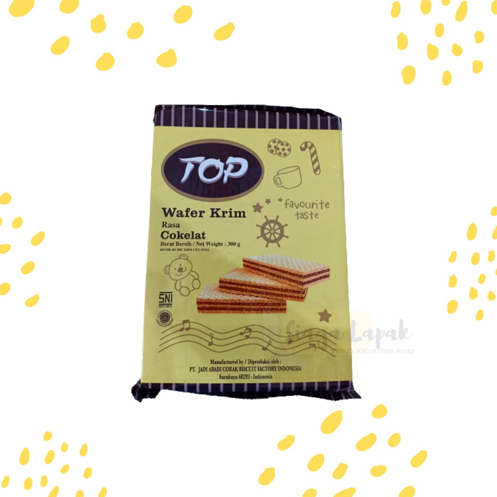 Nissin top Chocolate Cream Wafers 300gr - Chocolate flavored wafer top ...