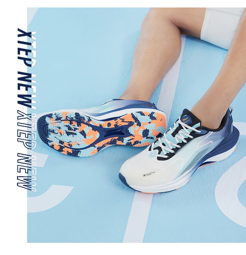 XTEP Dynamic Foam Men Running Shoes Breathable Shock Absorption Rebound ...