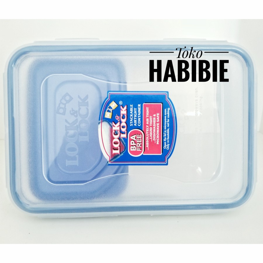 Lock n Lock Lock & Lock Rectangular Short Lunch Box 550 ml | Shopee ...