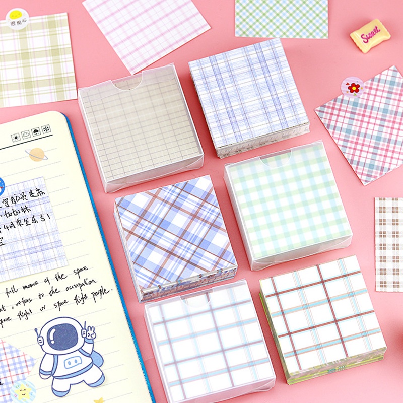 200 Sheets Japanese Square Lattice Series Notepad Non-Adhesive Note ...