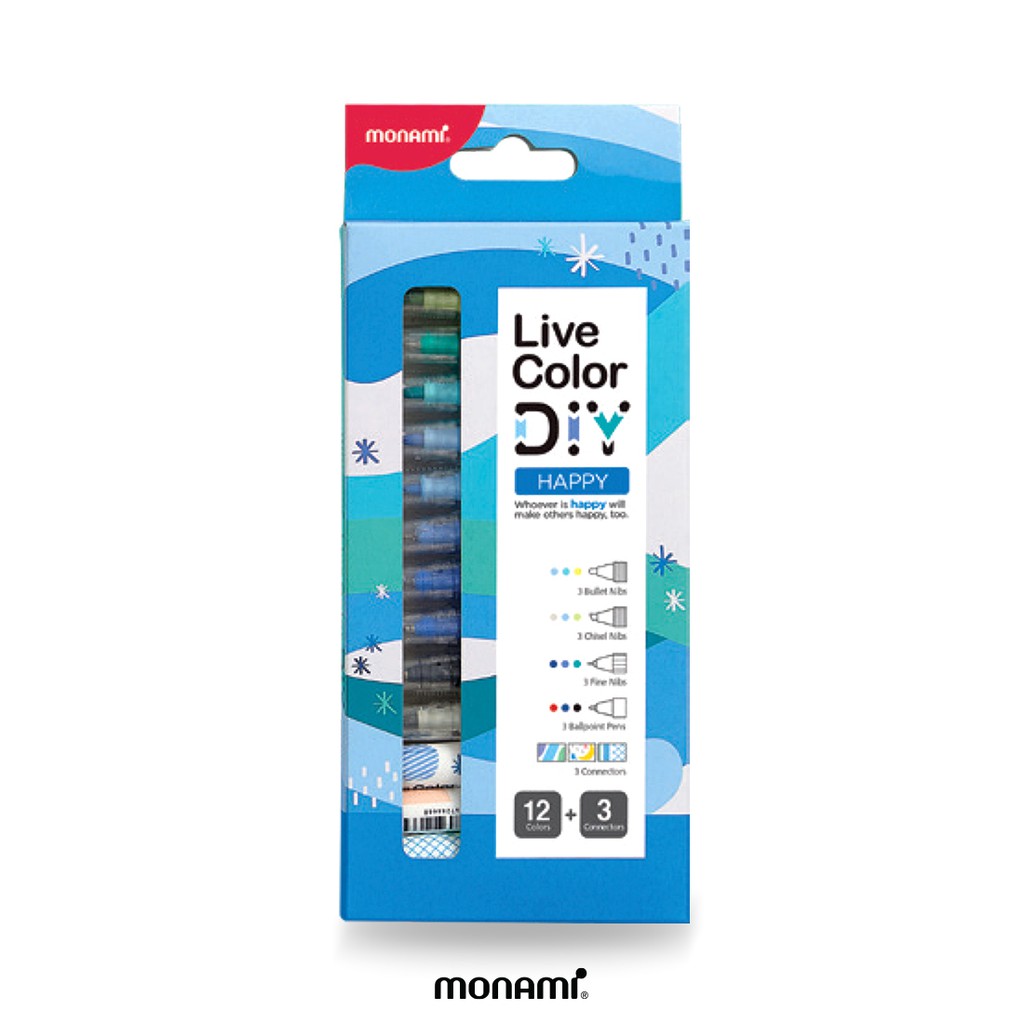 Monami Pen Live Color Model DIY Set Of 15 | Shopee Singapore
