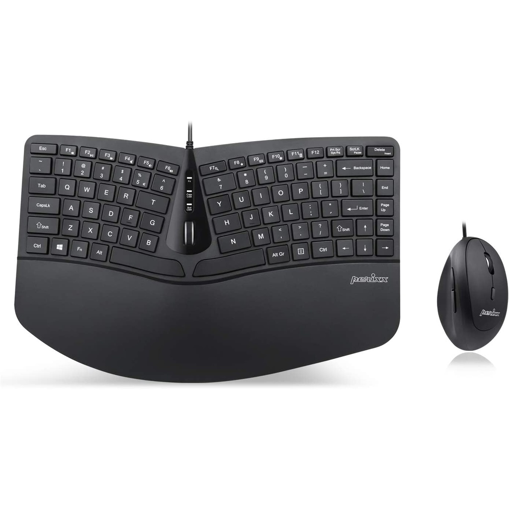 Perixx PERIDUO-406, Wired Mini Ergonomic Split Keyboard and Vertical ...