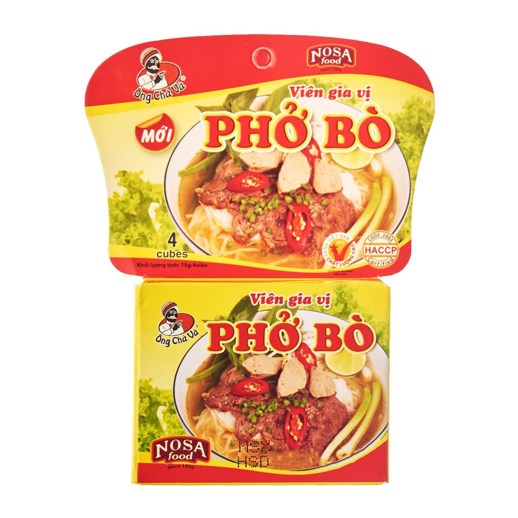 Nosafood Spice Cube - Viên Gia Vị Nosafood (75G) - Beef Pho - Phở Bò ...