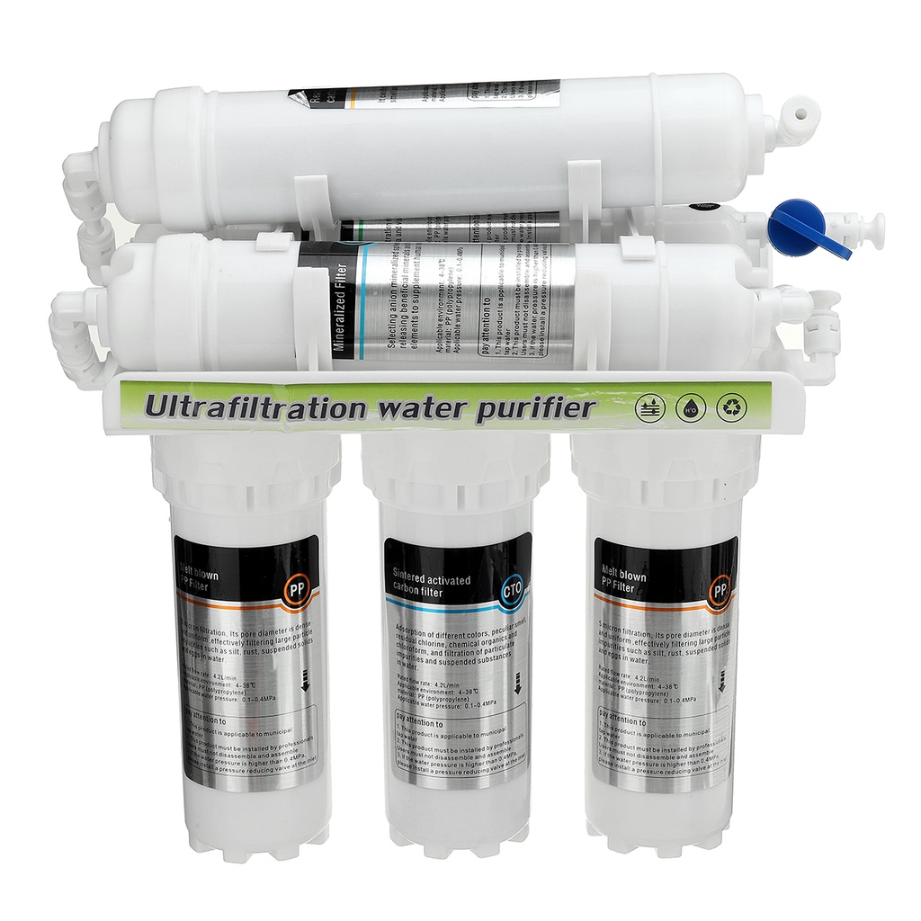 6 Stage 3+3 Mode Ultrafiltration Drinking Water Filter System Home ...