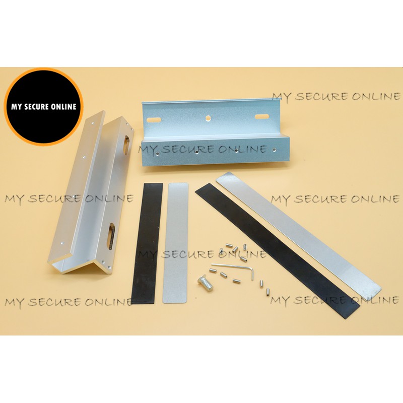 Door Access Glass Bracket 600lbs Em Lock Aluminum Magnetic Magnet Door ...