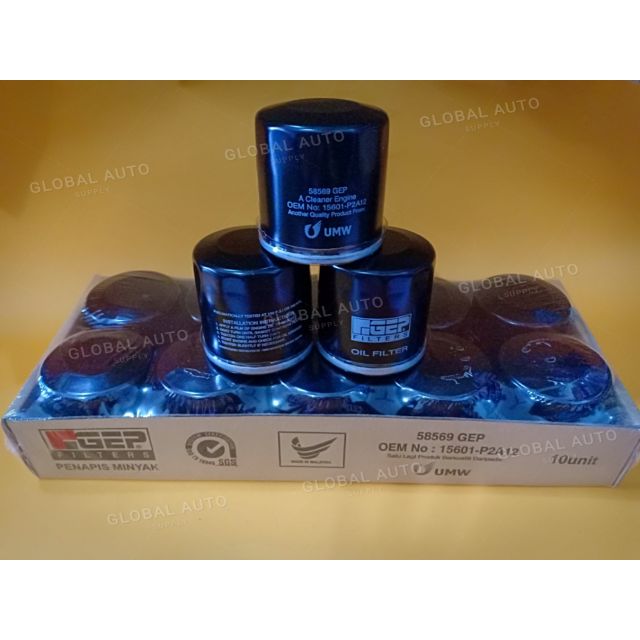 PERODUA AXIA 1.0 BEZZA ARUS UMW GEP OIL FILTER ( 1PCS) | Shopee Singapore