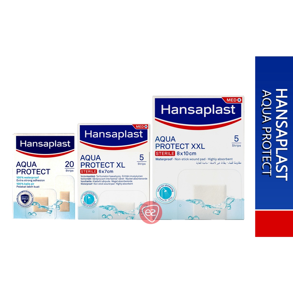 Hansaplast Aqua Protect Waterproof Wound Plaster Strips ( 20s ) / ( XL ...