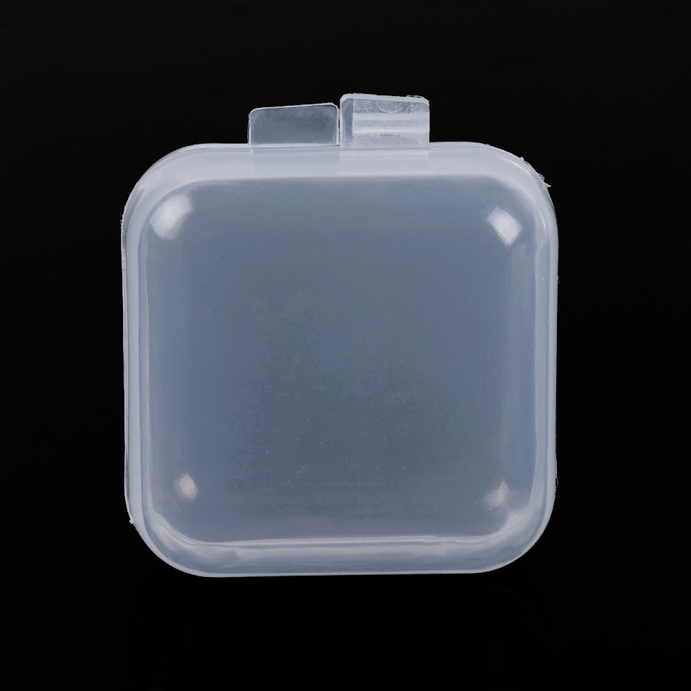 30PCS Small Boxes Square Transparent Plastic Box Jewelry Storage Case Finishing Container ...