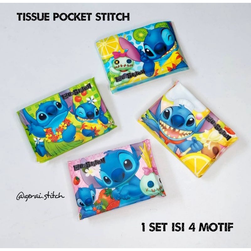Lilo Stitch Pocket Tissue Contains 4 Motifs | Shopee Singapore