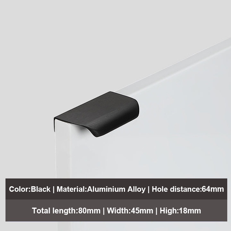 Rose gold recessed Drawer Handle Fashion Cabinet Handle Aluminum alloy ...