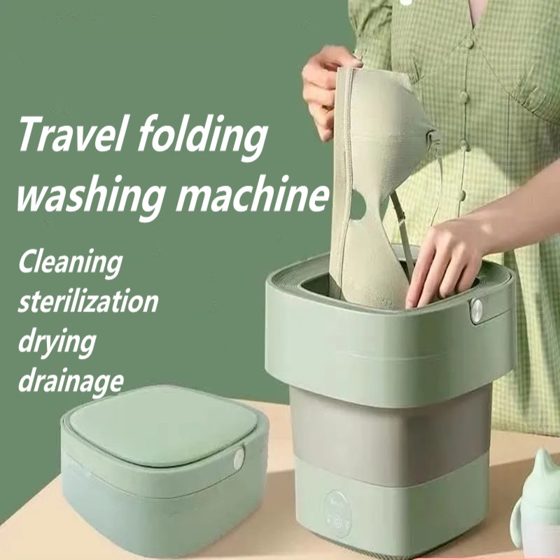 Folding Washing Machine Electric Touch Button Operation Mini Household ...
