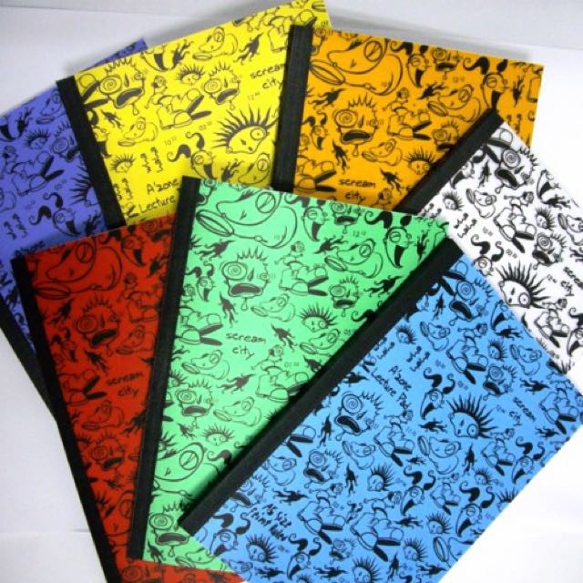 (Sell in Assorted Colour) Azone Scream City Lecture pad A5 / A4 Feint ...