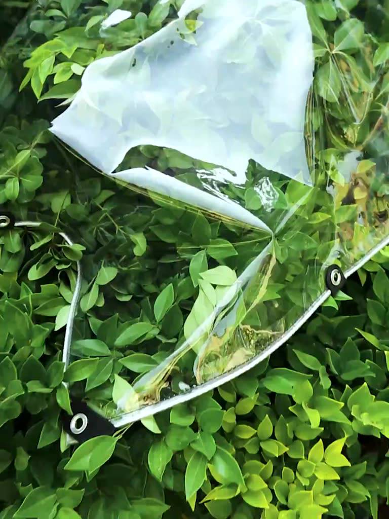 Transparent waterproof cloth plastic protector sheet balcony PVC rain ...