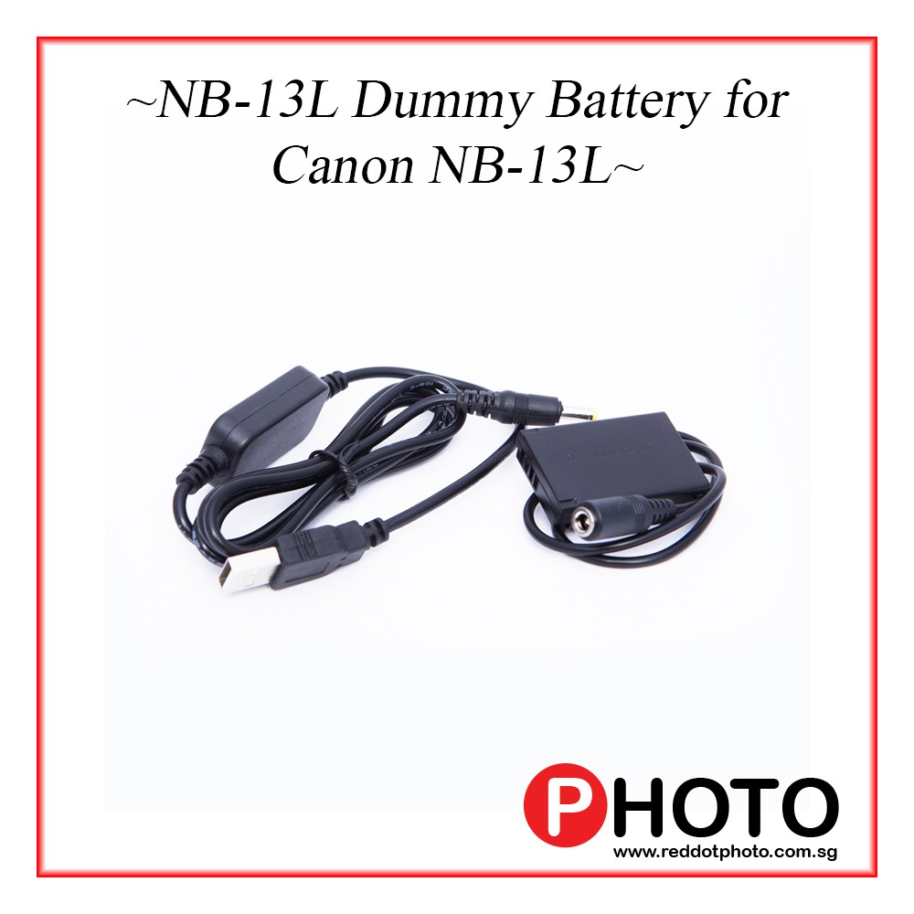 NB-13L Dummy Battery for Canon NB-13L Compatible Cameras with USB conection | Shopee Singapore