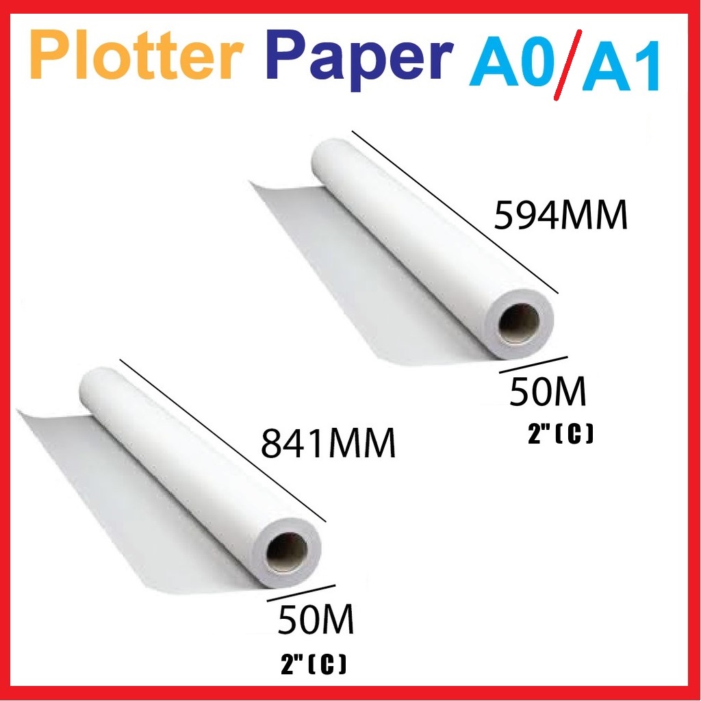 PLOTTER PAPER A1 & A0 / PRINTING PAPER A1 & A0 /PLANING PAPER PAPER A1 ...