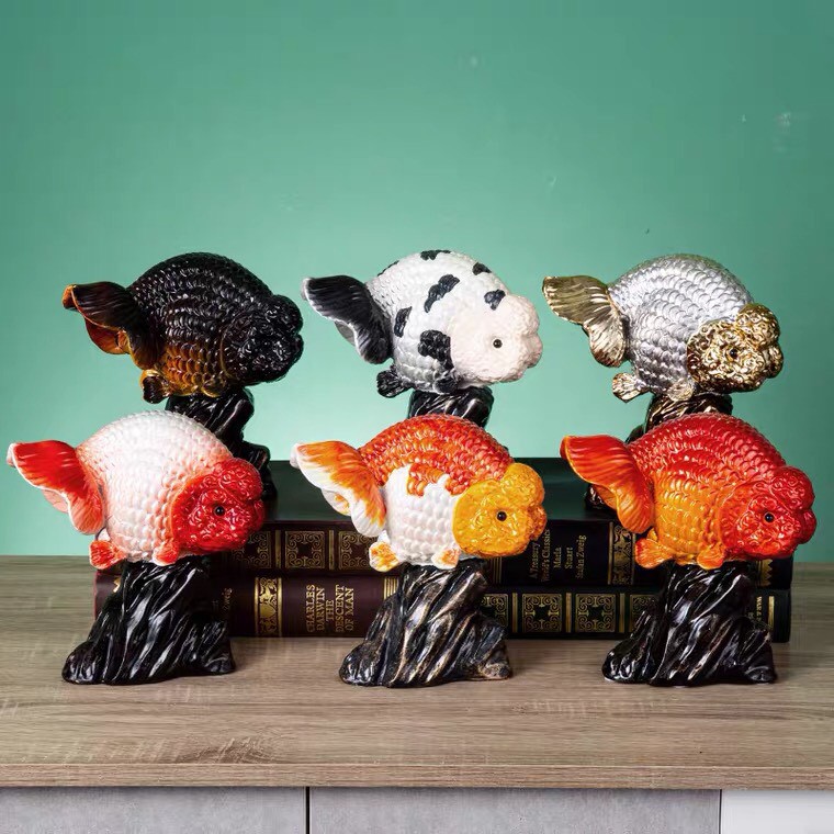 Ranchu Oranda Fish Statue | Shopee Singapore