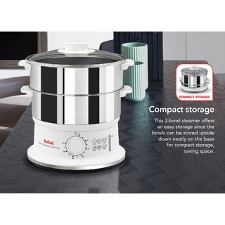 Tefal VC1451 Stainless Steel Convenient Steamer | Shopee Singapore