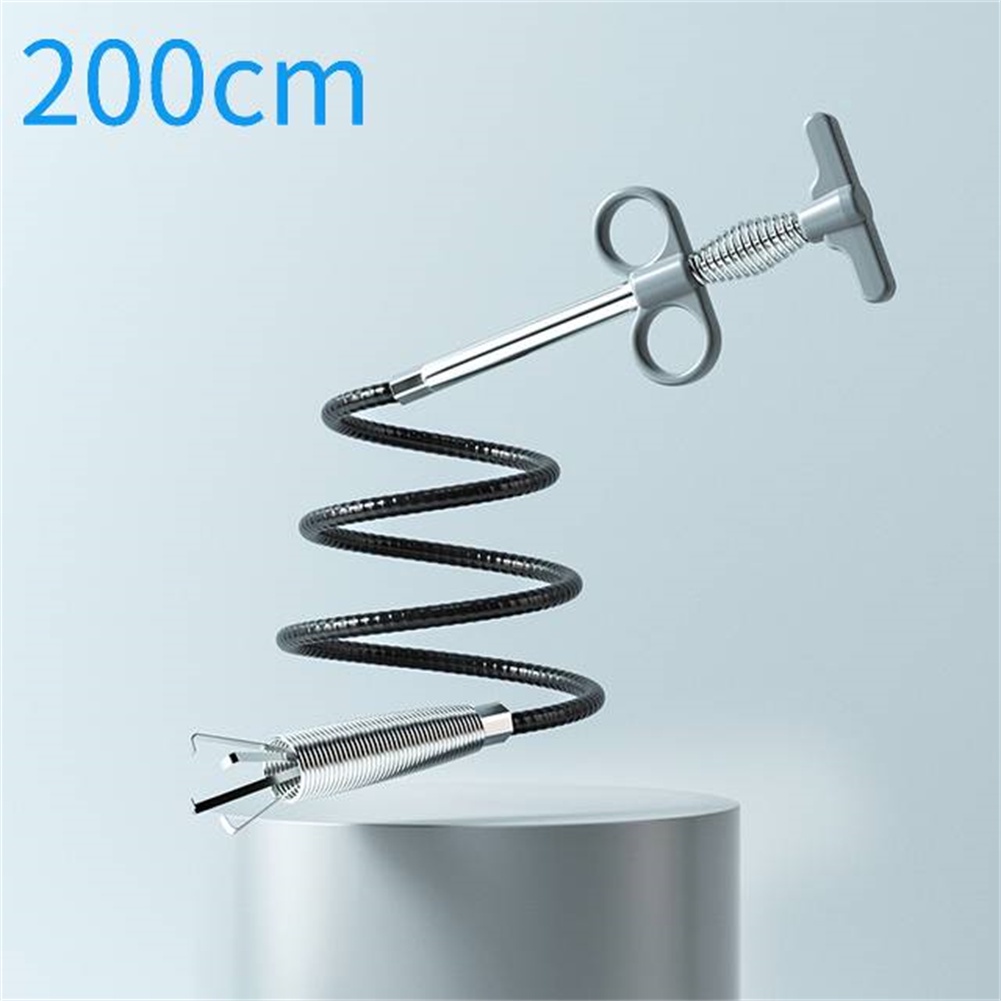 INTR 60/90/160/200/300cm Spring Pipe Dredging Tools Unblocker Snake ...