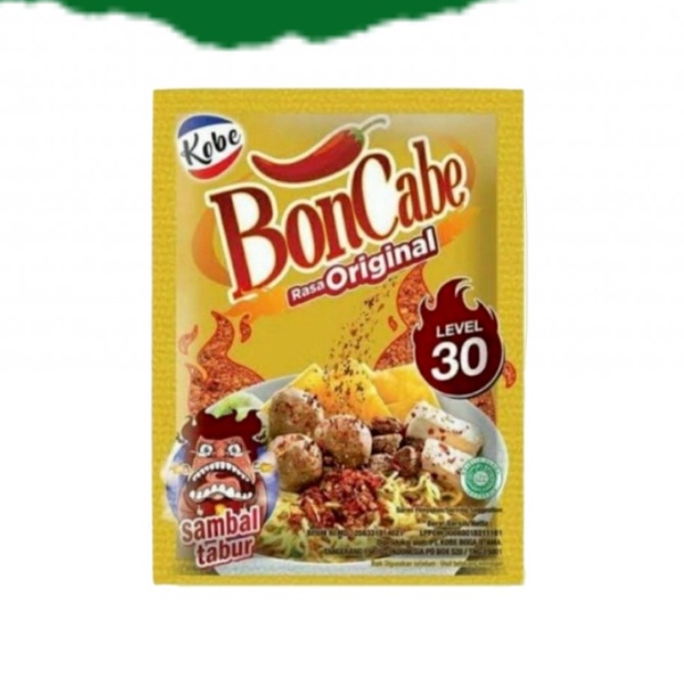 Boncabe Sambal/Sambel Tabur Original Flavor Level 30 Units | Shopee ...