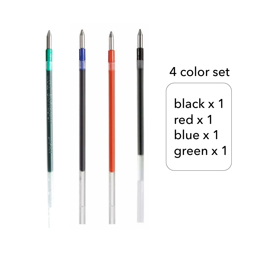 Uni Jetstream Multi-Function 4+1 Pen (0.7mm) Refill SXR-80-07 4colors ...