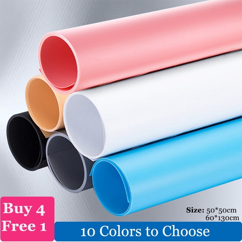 Solid Color Backdrop Paper PVC Photography Photo Studio Background ...