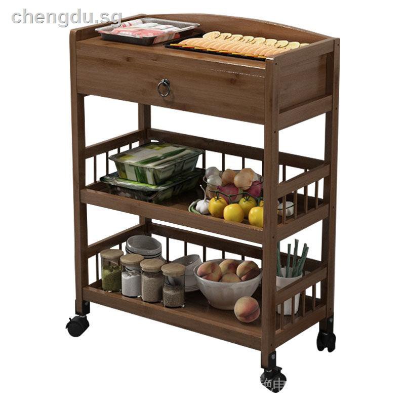 Hot pot restaurant dish rack dining car plus Thick three-layer trolley ...