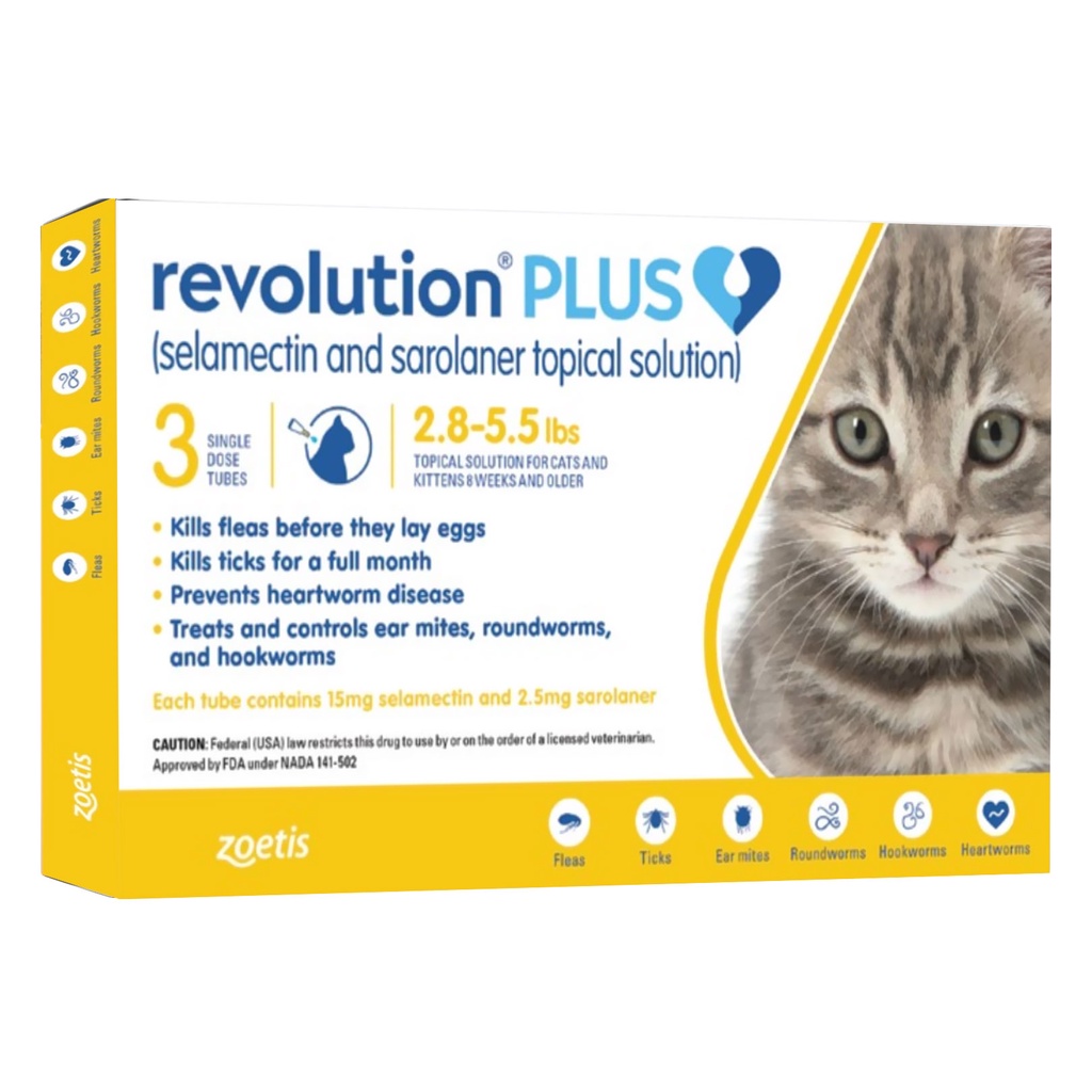 Zoetis Revolution Plus/Stronghold Plus cats FDA approved | Shopee Singapore