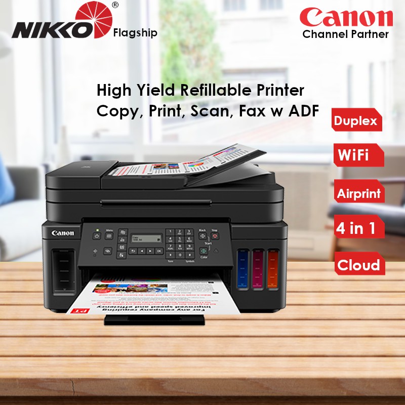 Canon PIXMA G7070 Refillable Ink Tank Wireless All-In-One with Fax ...