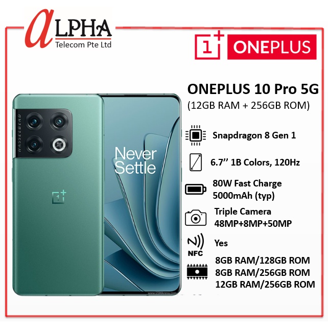 OnePlus 10 Pro 5G NE2210 (8+128GB)/(8+256GB)/(12+256GB) *CN Version ...
