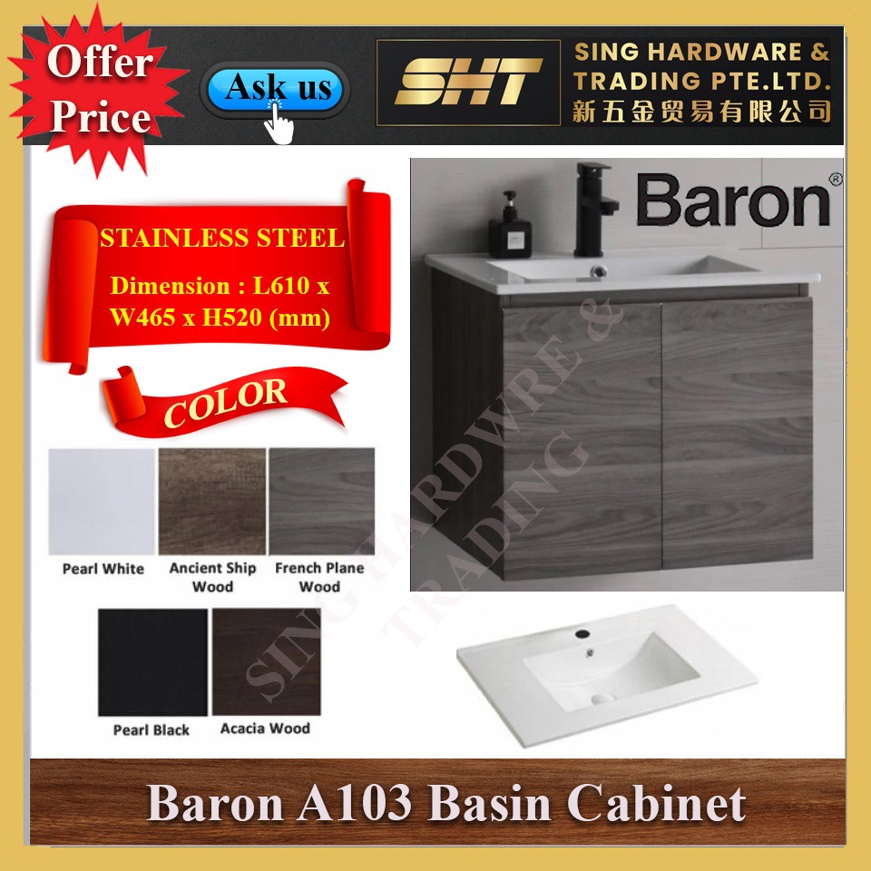 Baron Basin Cabinet A103 basin cabinet 304 Stainless Steel 5 Colors ...