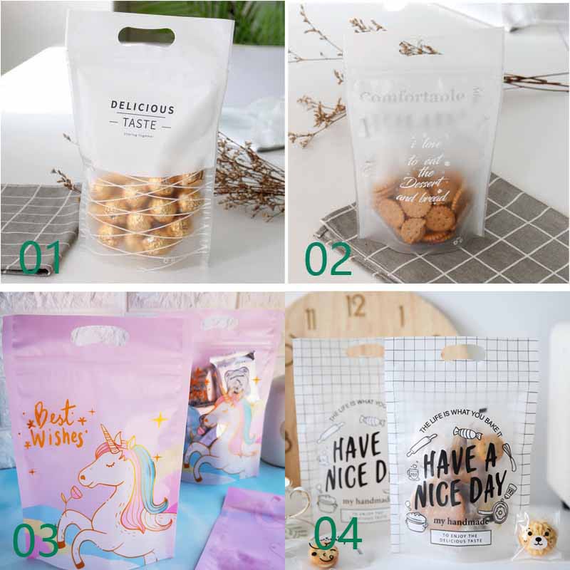 [10/50pcs] Zip lock Standing Zipper Zip-lock Bag Pouch for Cookies ...