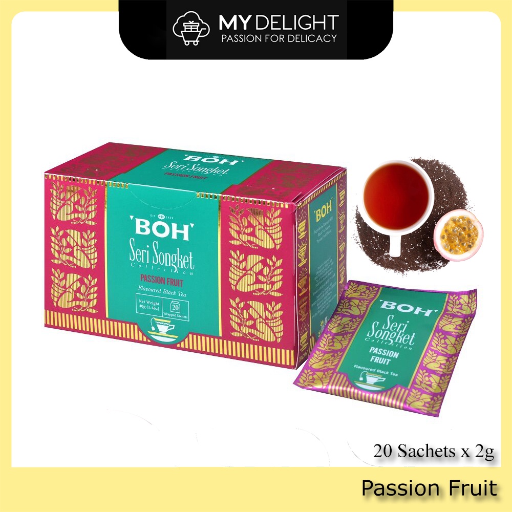 (20 Sechets) BOH Tea Seri Songket Lychee With Rose Earl Grey With ...