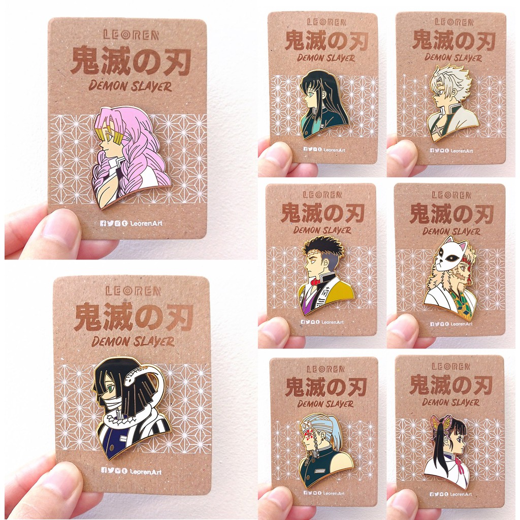 Kimetsu no Yaiba // Demon Slayer - part.02 - Hard Enamel Pin | Shopee ...
