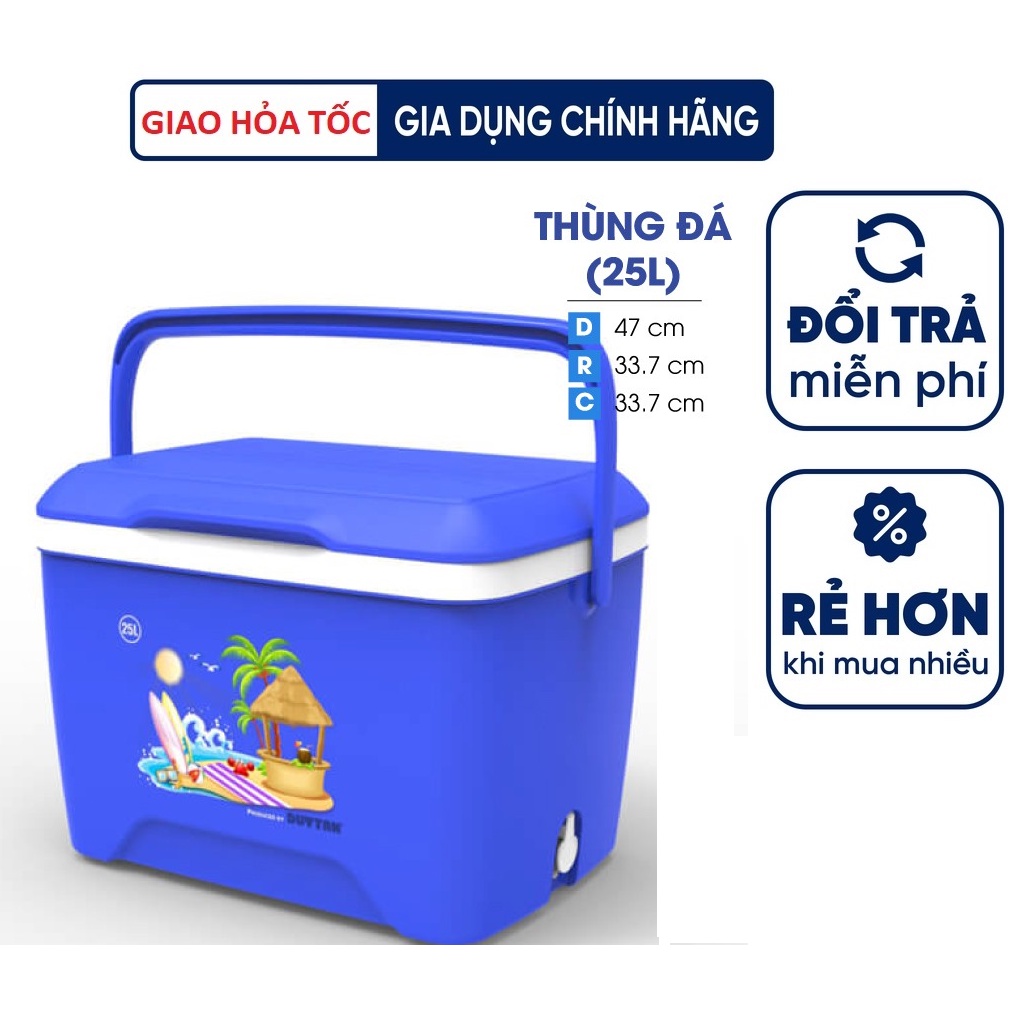 Duy Tan ice bucket 25 liters - Keeps cold for 3 days (PU FOAM Tech ...